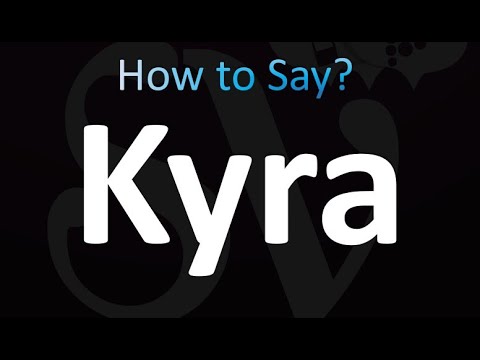 How to Pronounce Kyra (correctly!)