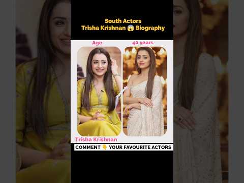 Trisha Krishnan ???? biography age net worth ???? husband mother ???????? #shorts #ytshorts