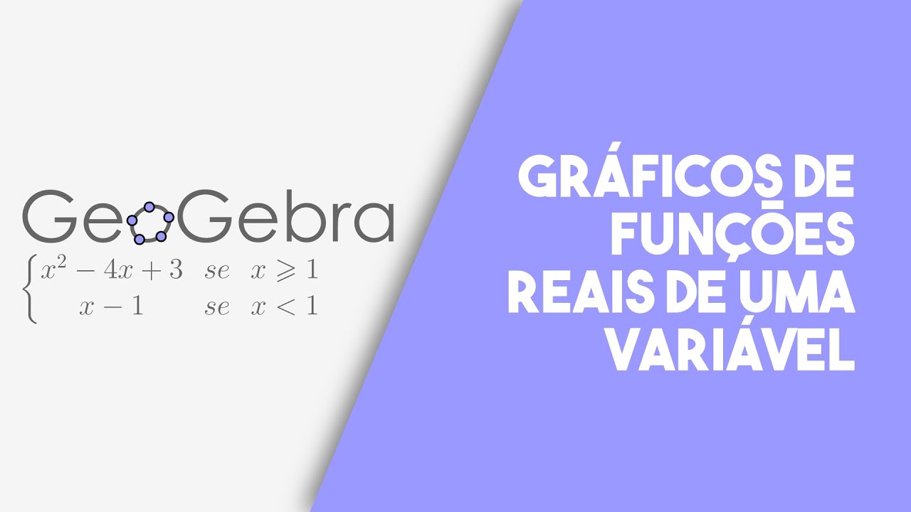 Aprenda a construir gráficos de funções reais de uma variável usando o comando SE do GeoGebra