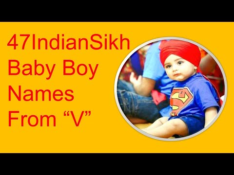 Indian Sikh Baby Boy Names Starting With "V"