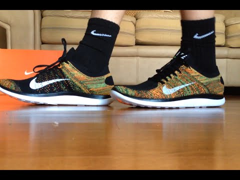 2015 Nike Free 4.0 Flyknit "Multicolor" On Feet