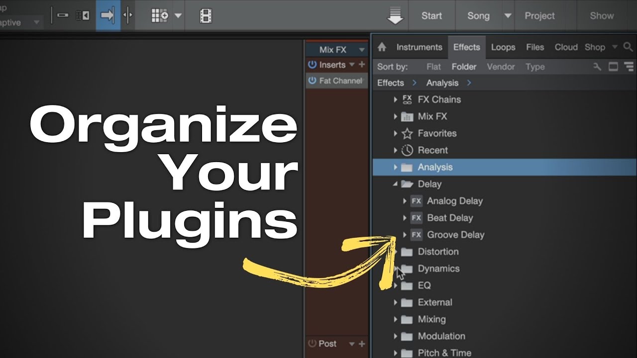 Organizing Your Plugins in #StudioOne