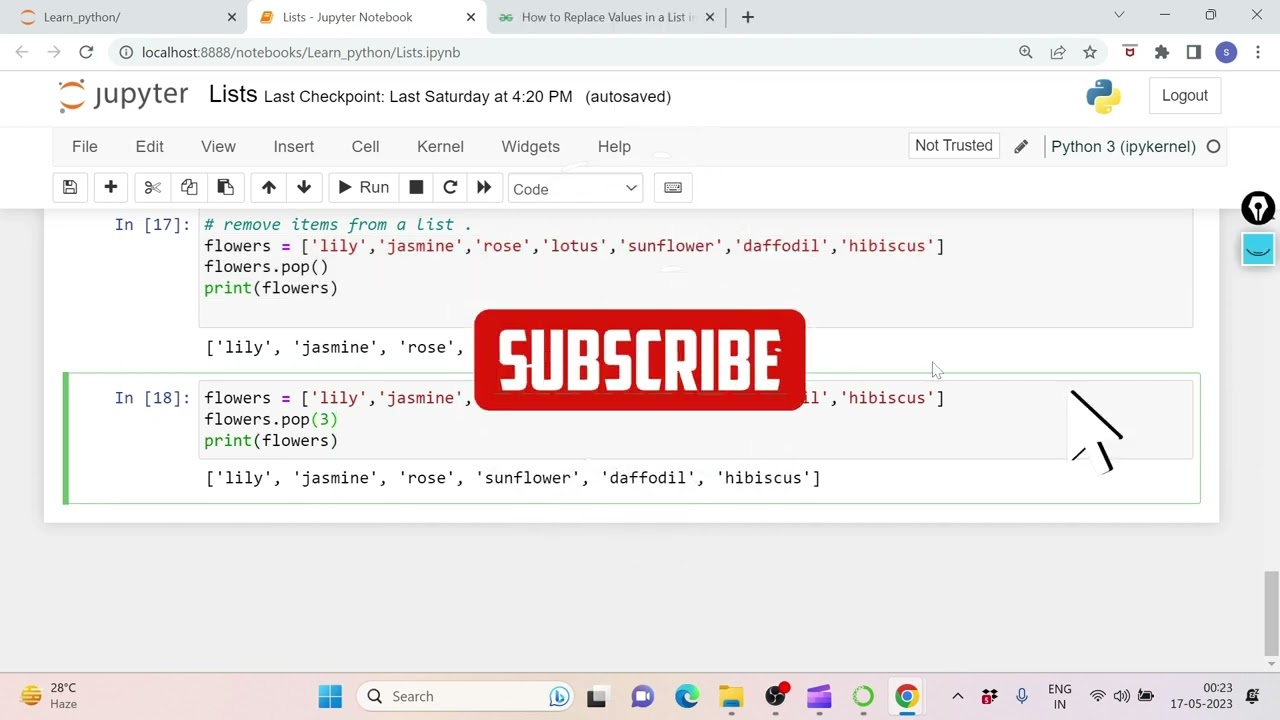 8 - Data Structures in python: List - part 2