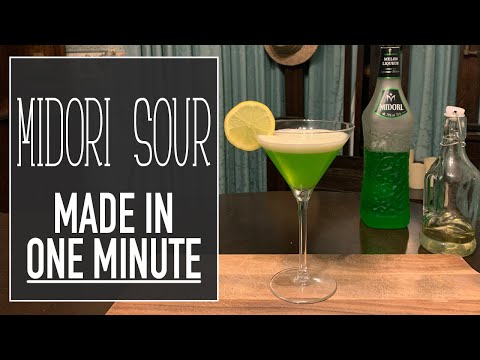 1 Minute Cocktails: Midori Sour