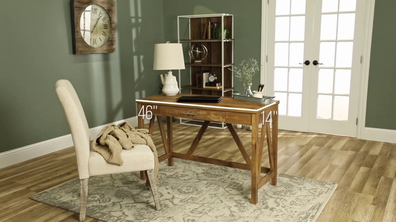 Rustic A-Frame Desk- Walker Edison