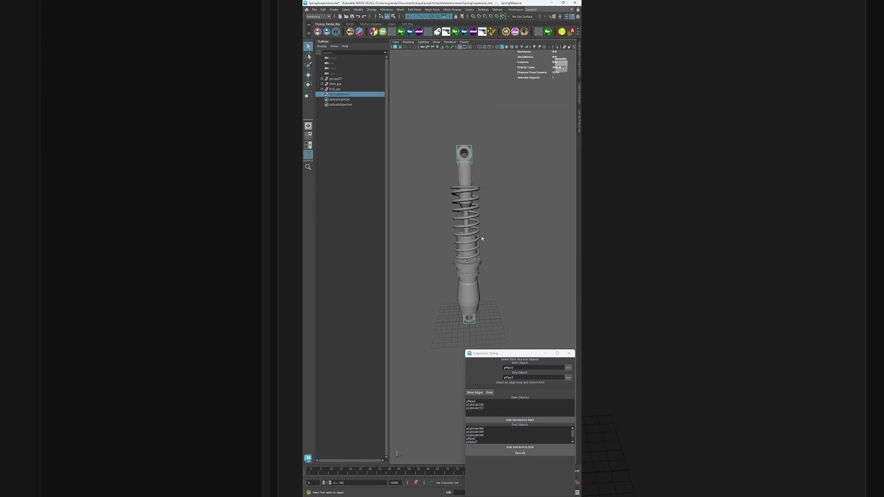 Automated Suspension Rigging in Maya with Python 🚗⚙️