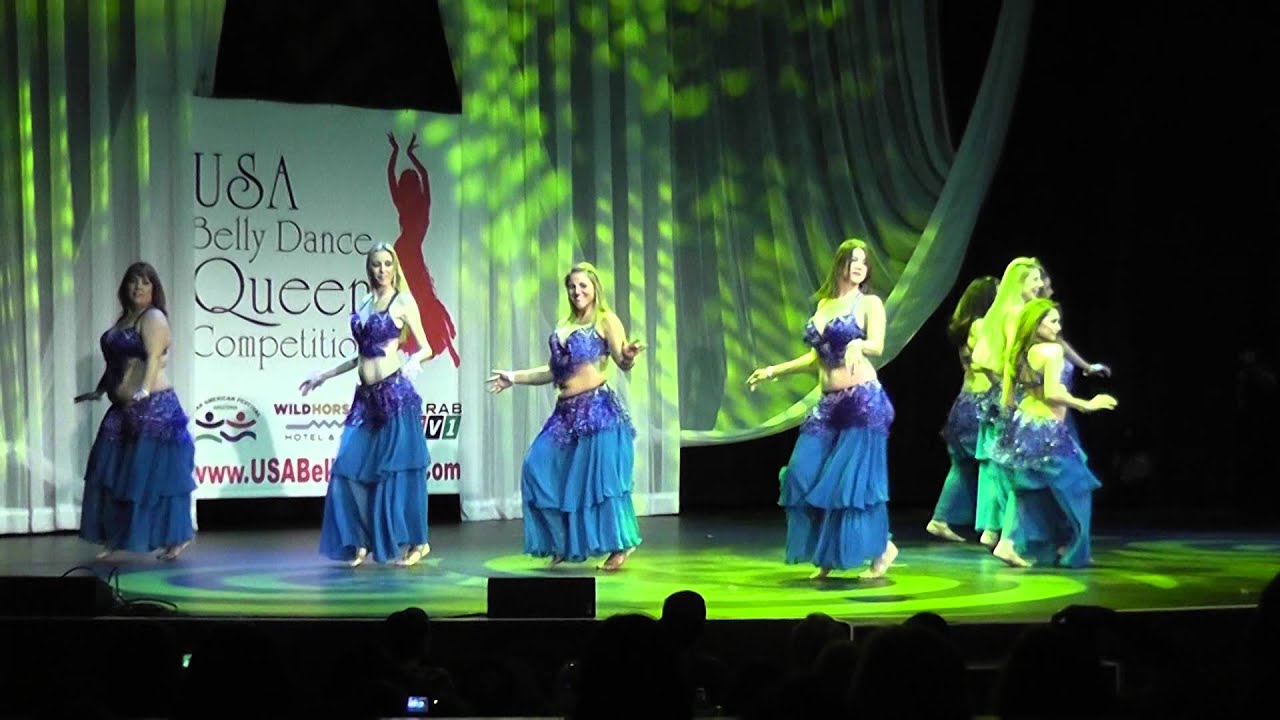 The Desert Flowers performance of Raks Bedeya @ USA Belly Dance Queen 2014  2-1-2014