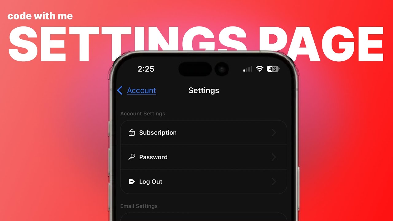 How to Build a Modern Settings Page in React Native 