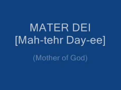 LEARN PRONUNCIATION LATIN AVE MARIA(MANUEL)