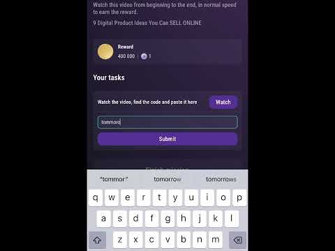 DIGITAL PRODUCT IDEAS TAPSWAP CODE