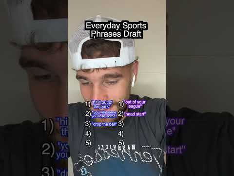 Draft of sports phrases ๐ฃโพ๏ธ