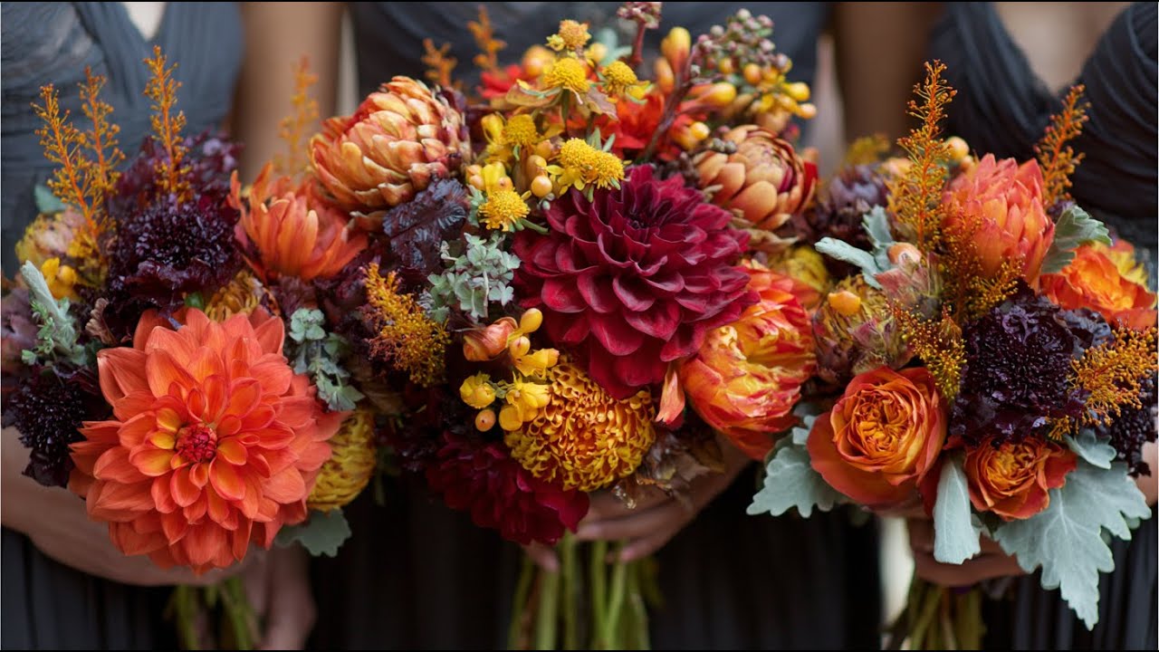 Best Fall Wedding Flowers in Season | September, October & November