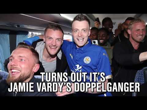 A Lookaike Leicester Fan Lee Chapman Gets On the Champions Team Bus