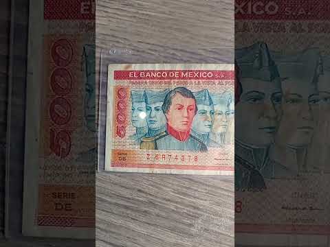 BILLETE SE 5,000 PESOS MEXICANOS