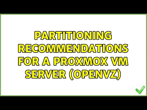 Partitioning recommendations for a Proxmox VM Server (OpenVZ) (3 Solutions!!)