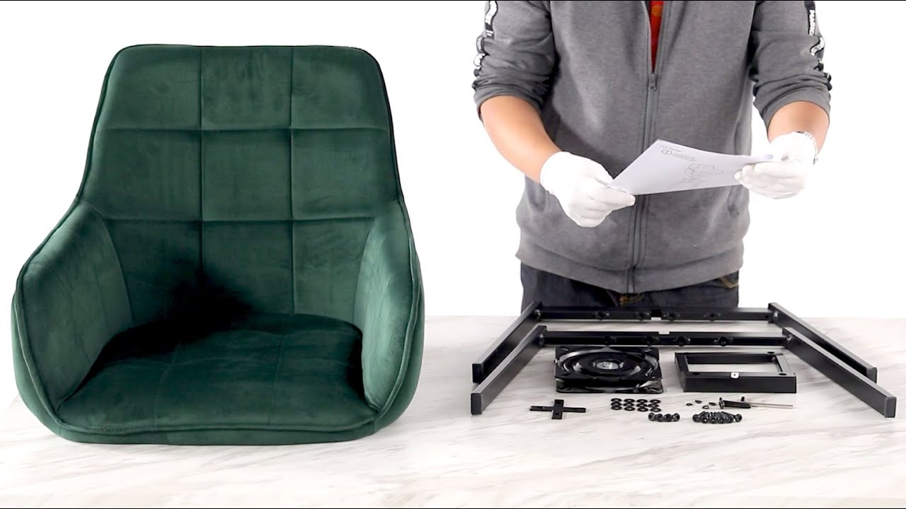 Danyl Swivel Velvet Dining Chairs