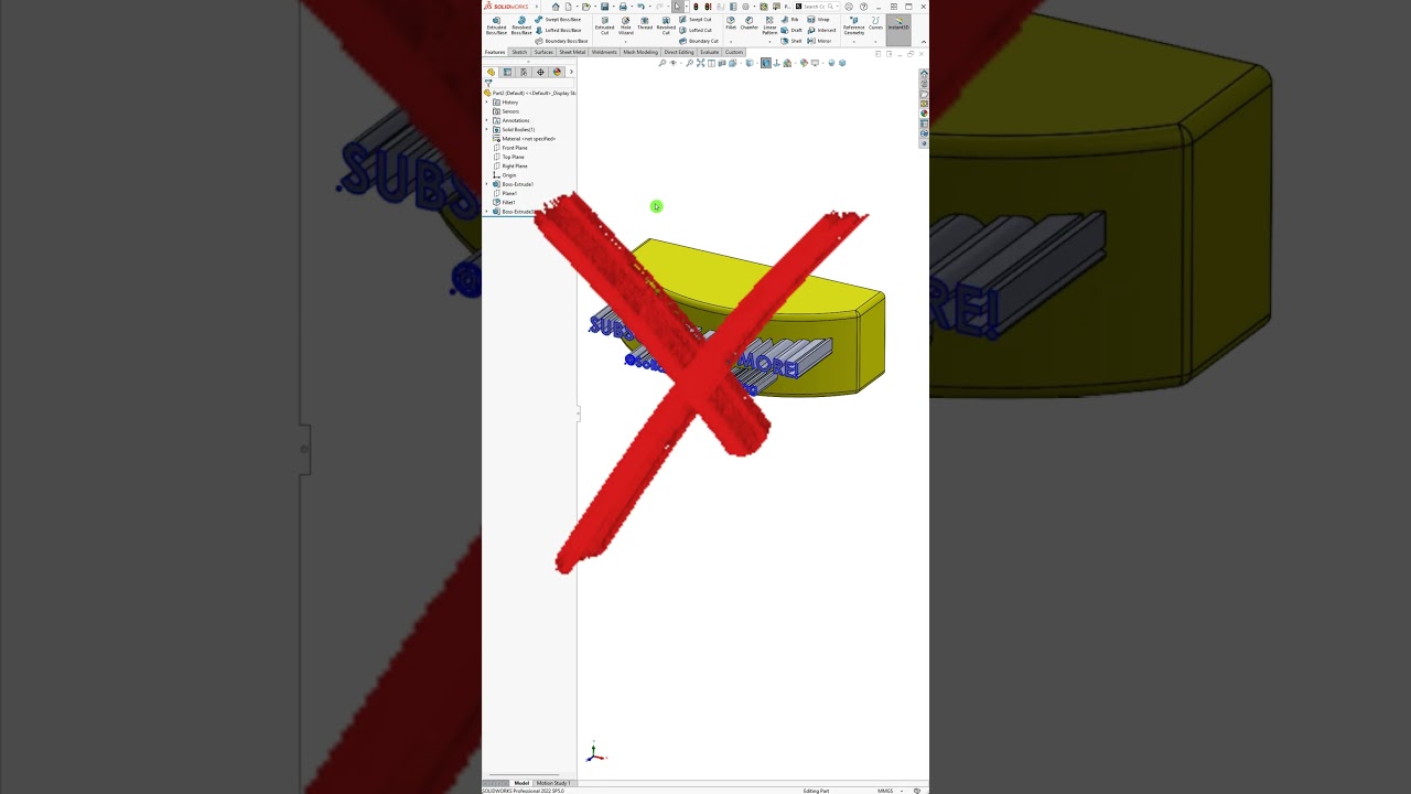 How to add text on curved surface? WRAP! #solidworks #solidworkstutorial