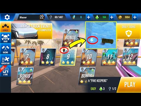 Second Hidden Key Found in Level 9 | Stunt Car Extreme #stuntcarextreme