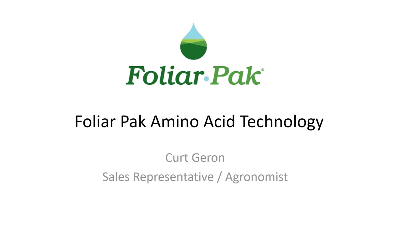 Foliar-Pak Amino Acid Technology