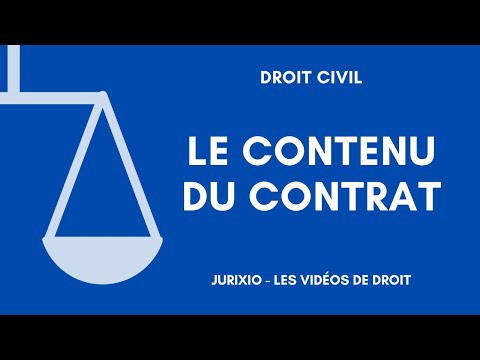 The content of the contract and the 2016 reform