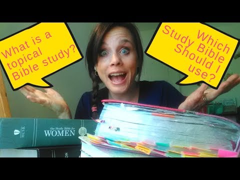 How to do a TOPICAL BIBLE STUDY (forgiveness) & Study Bible Features Review