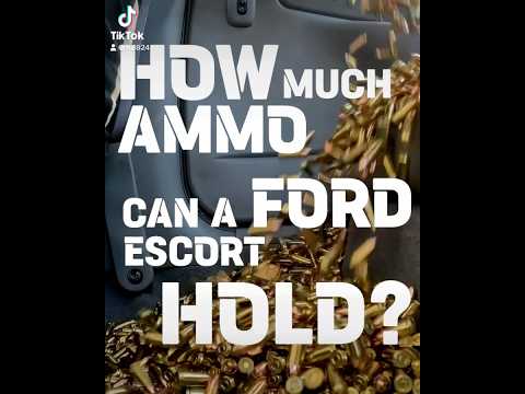 ππ₯ How Much Ammo can a Ford Escort Hold?π₯π Guess how much we fit in the comments!
