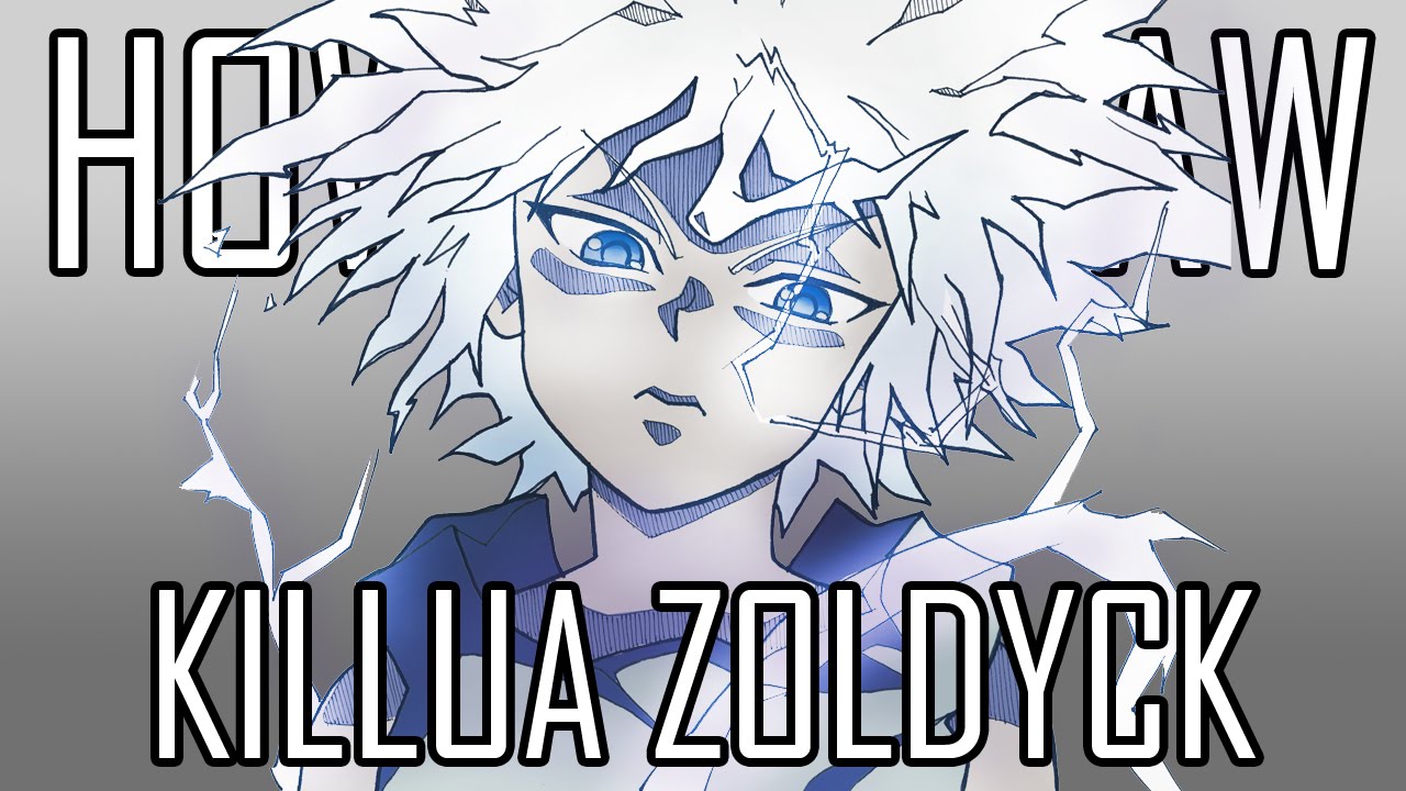 Draw Killua Zoldyck - Quick Simple Easy How To Steps For Beginners 17