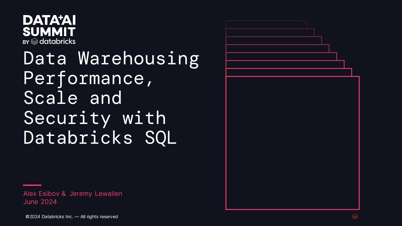 Data Warehousing Performance, Scale and Security with Databricks SQL