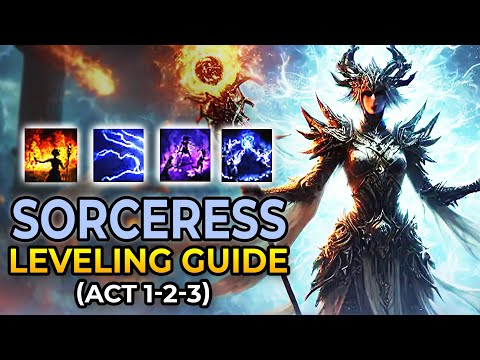 Ultimate SORCERESS Leveling Build - Path of Exile 2 Guide (Acts 1,2,3)