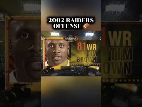 2002 Raiders Offense was Amazing 🔥 #raiders #raidernation #nfl #footballshorts