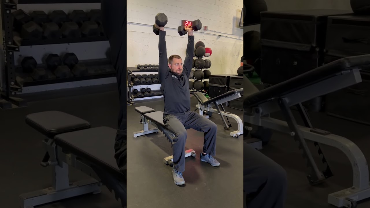 DB Alternating Arm Seated Overhead (Military) Press