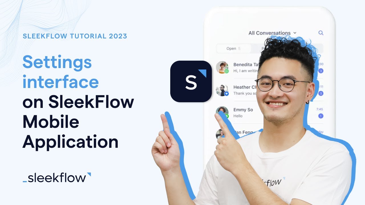 Settings interface on SleekFlow Mobile Application | SleekFlow Tutorial