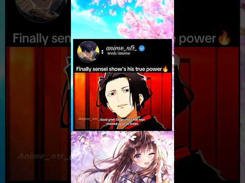 finally sensei show's his true power | No Longer Allowed in Another World | #anime #animeedit