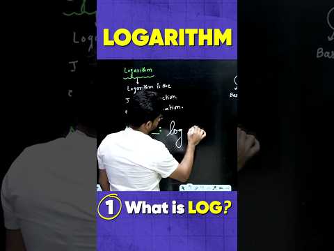 What is LOG? • Logarithm Part 1/6 #logarithm #jee2024 #bhannatmaths