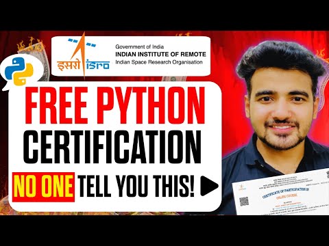 ISRO Launched Free Python Certification Course in 2025 | Learn AI, ML & Python Programming Online