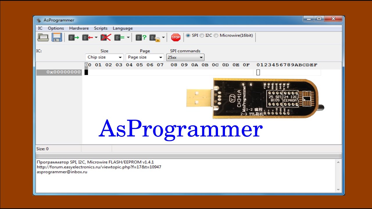Programming an eeprom with CH431A and Asprogrammer