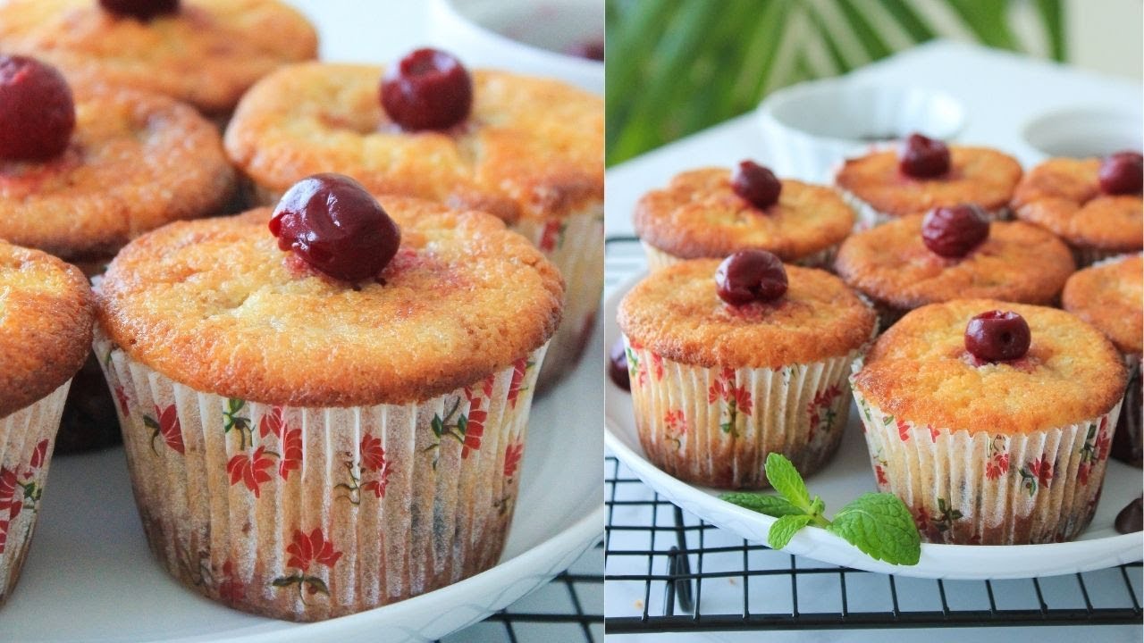 Cherry Chocolate Chip Muffins | Aisha’s Cooking