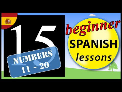 Numbers 11 to 20 in Spanish | Beginner Spanish Lessons for Children
