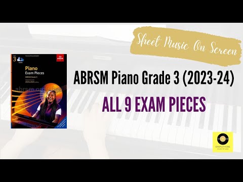 NEW ABRSM Piano Grade 3 2023-24 Exam Pieces, Scales & Arpeggios ...