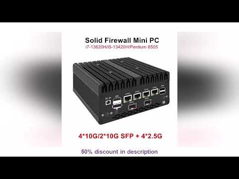 Latest Products You Must Know! Topton New Intel i7 13620H 8505 Firewall Mini PC 4*/2*10G SFP+ 4x