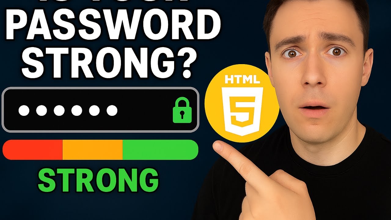 This Password Strength Checker Will SHOCK You! (HTML CSS JS Tutorial)