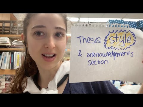 Thesis Thoughts: style, acknowledgments section, & how it feels post-submission (Hint: pretty good!)