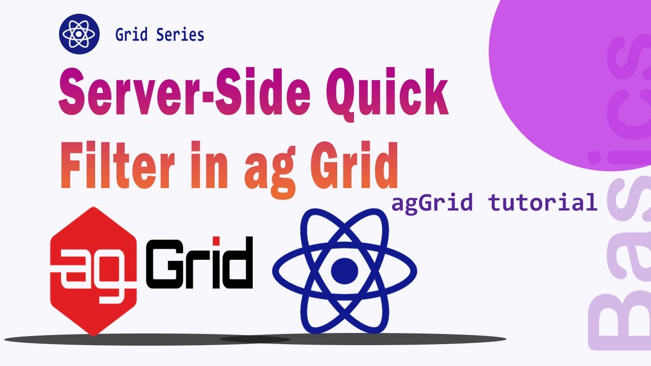 React Ag-Grid Tutorial: Server-Side Quick Filter - Efficient Data Filtering | Codenemy Tutorial