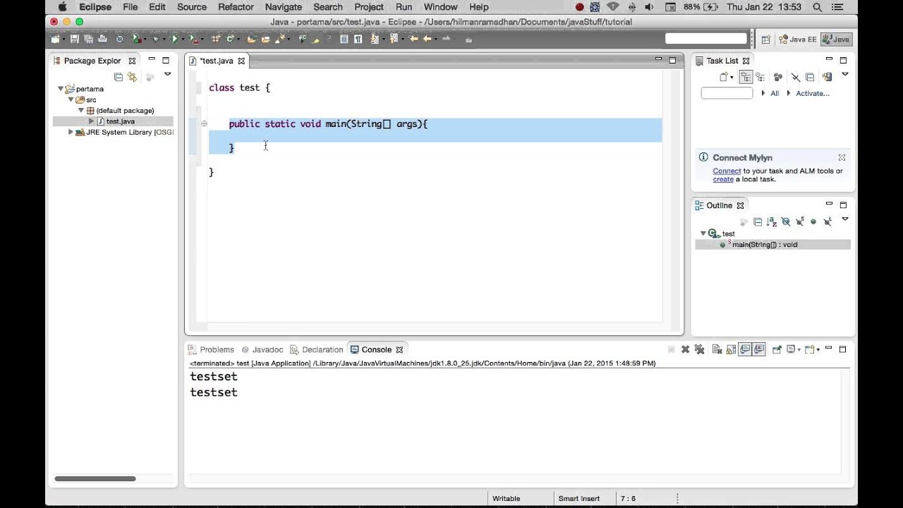 Belajar Java (Struktur Dasar)