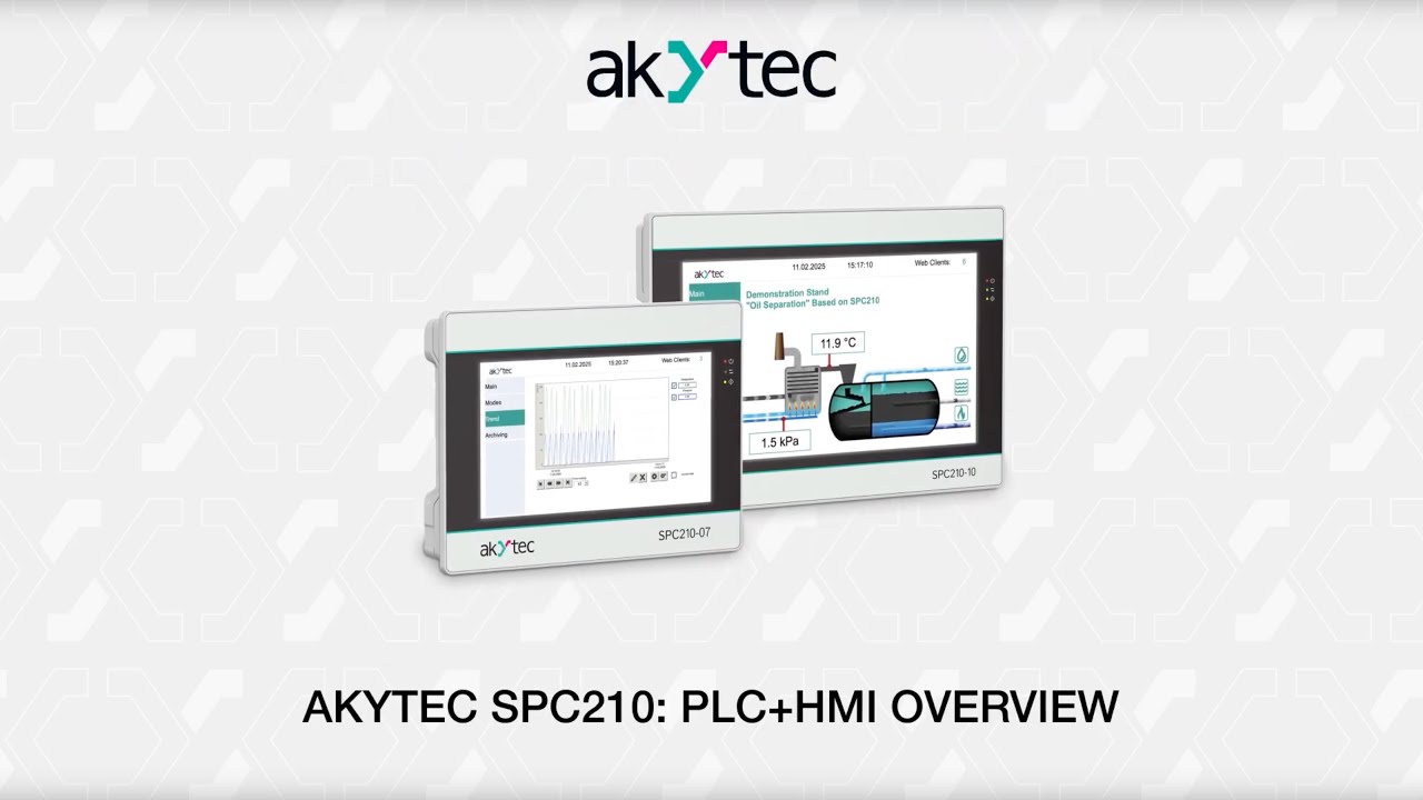 akYtec SPC210: PLC+HMI overview