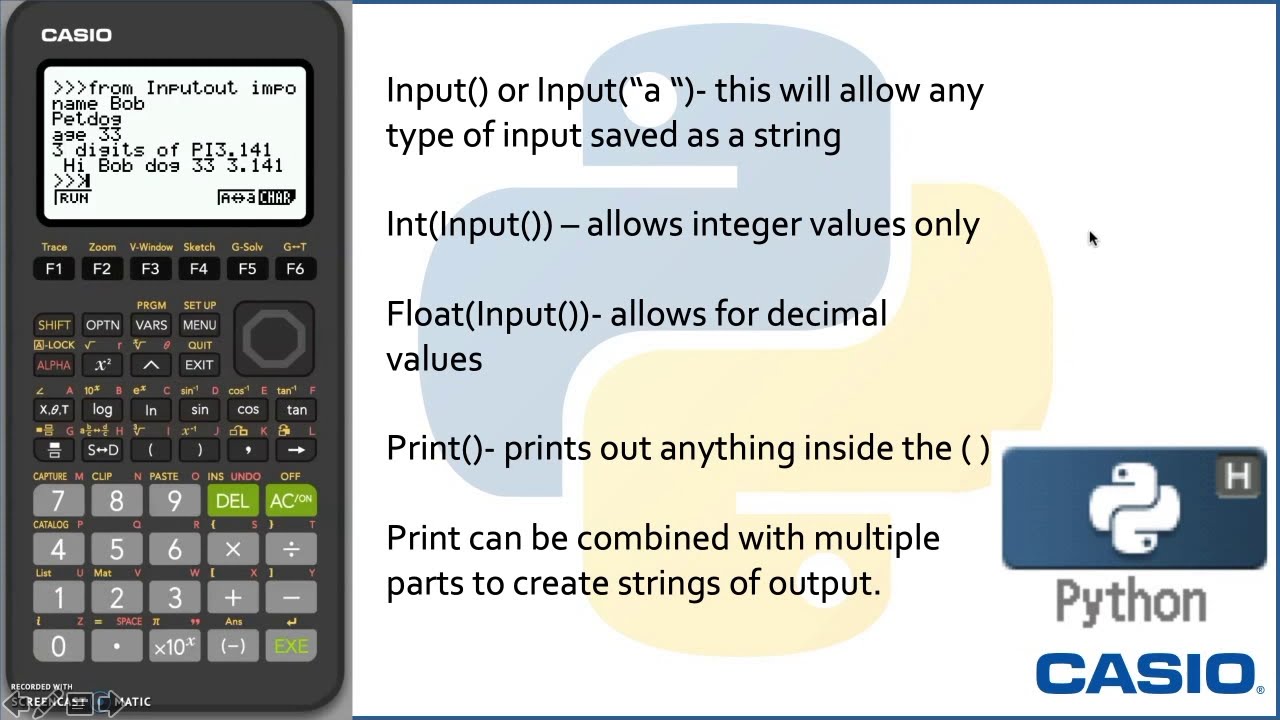 Python™ Video 2: Creating a Program - Inputs and Outputs
