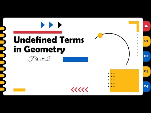 UNDEFINED TERMS IN GEOMETRY PART 2