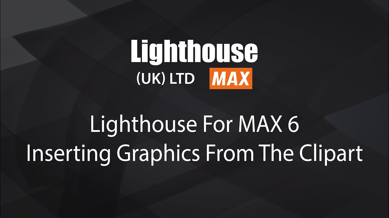 Lighthouse CPM-100 Inserting Graphics From The Clipart