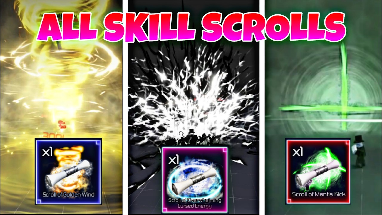 ALL Skill Scrolls Showcase | Jujutsu Infinite Roblox (JJI)