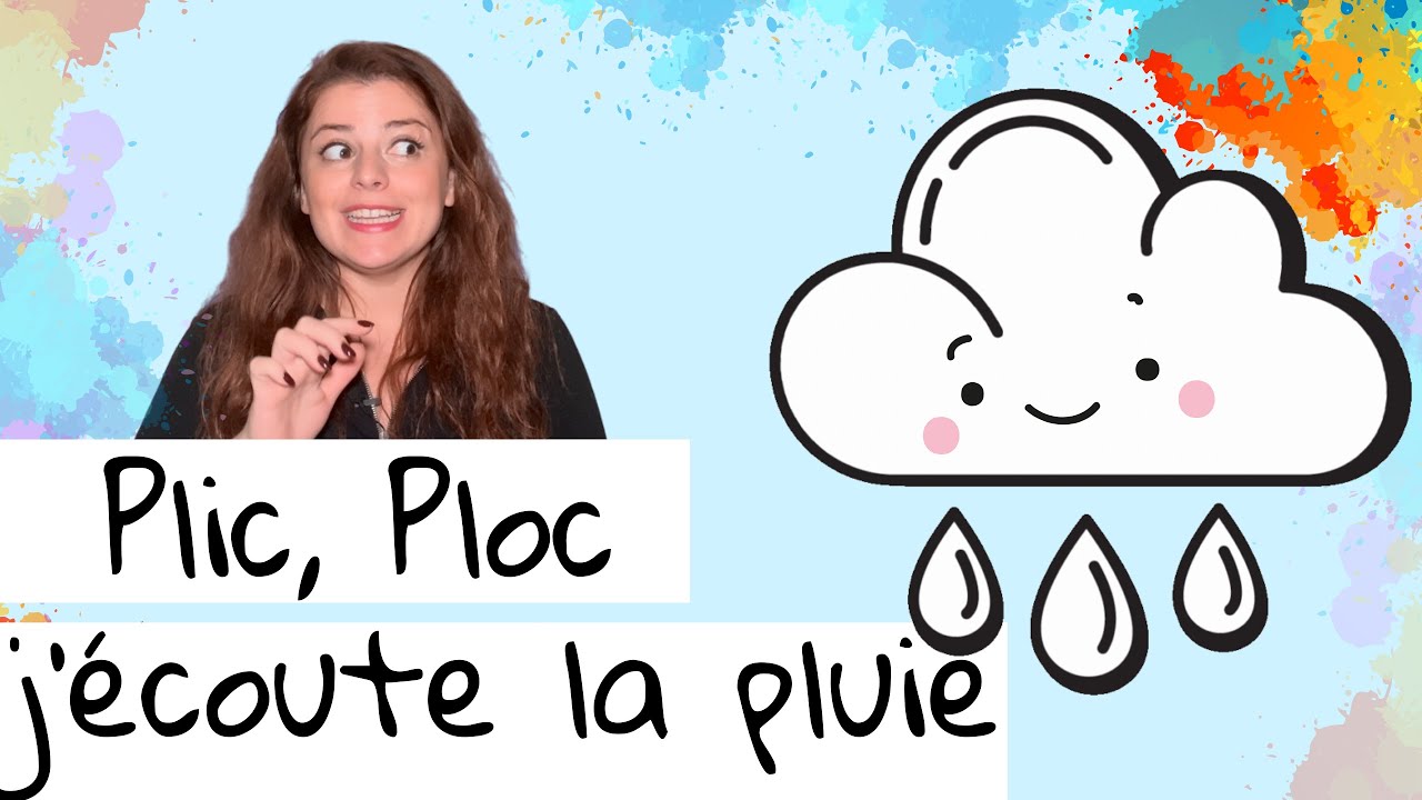 Plic Ploc, j'écoute la pluie | Andreea's Music Box | Comptine à gestes